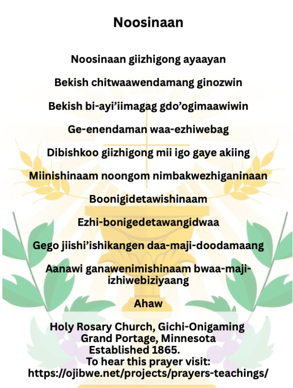 The Lord's Prayer - Ojibwe.net